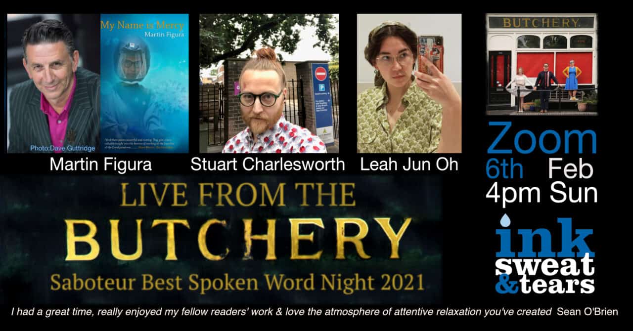 Live zoom reading with Martin Figura, Stuart Charlesworth and Leah Jun ...